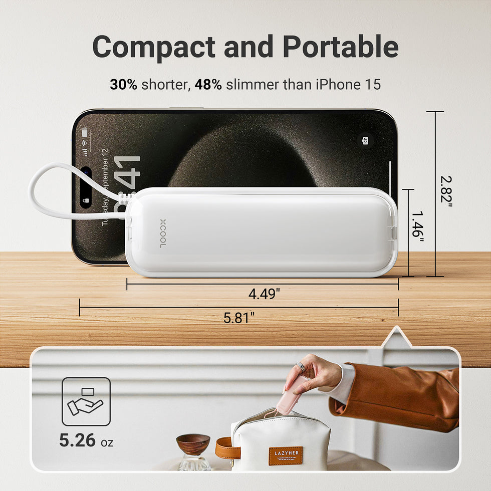 xCool-CablePlug™-3-in-1-Power-Bank-with-Built-In-Cable-and-Wall-Plug,5 ...