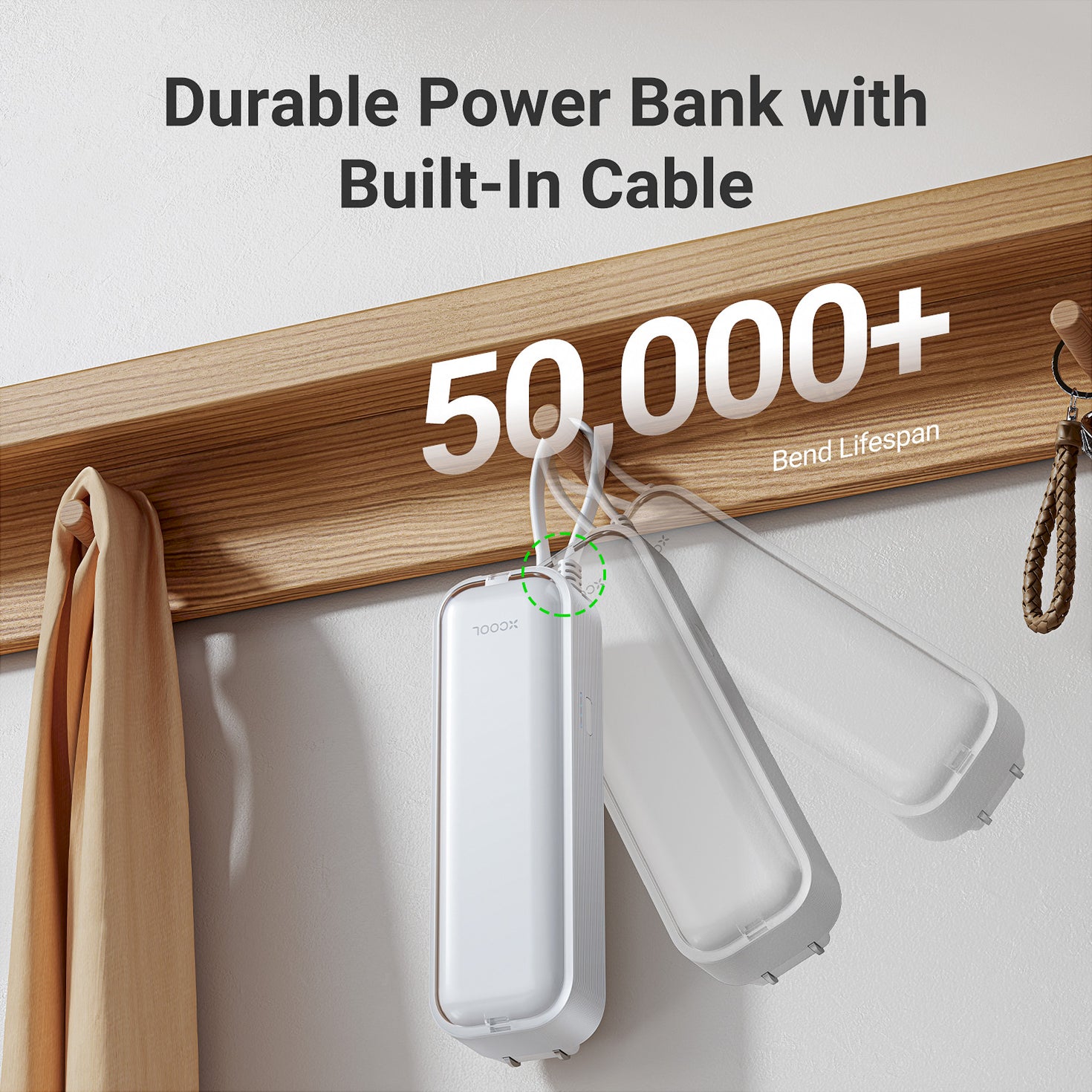 xCool-CablePlug™-3-in-1-Power-Bank-with-Built-In-Cable-and-Wall-Plug,5 ...