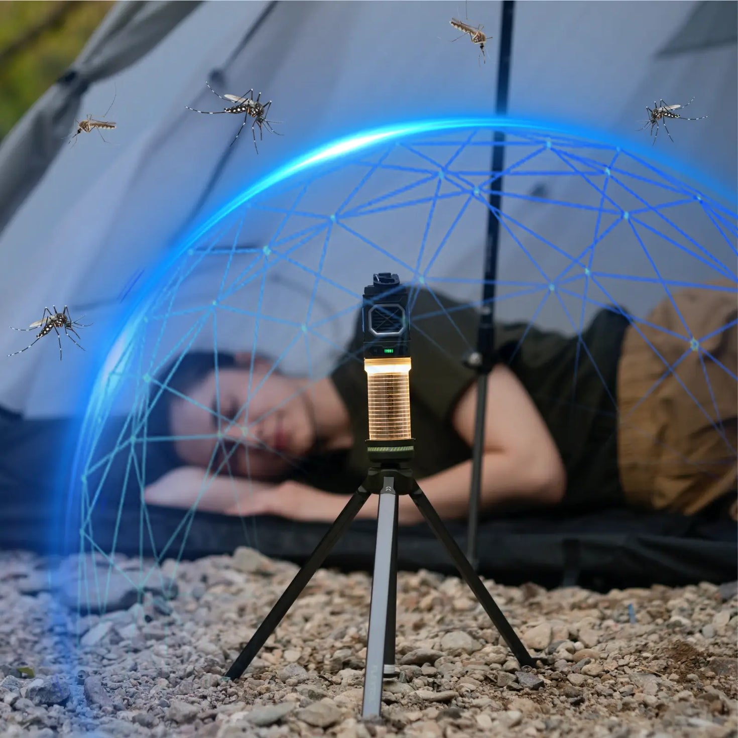 FLEXTAIL™ 2-in-1 Outdoor Mosquito Repellent With Camping Light